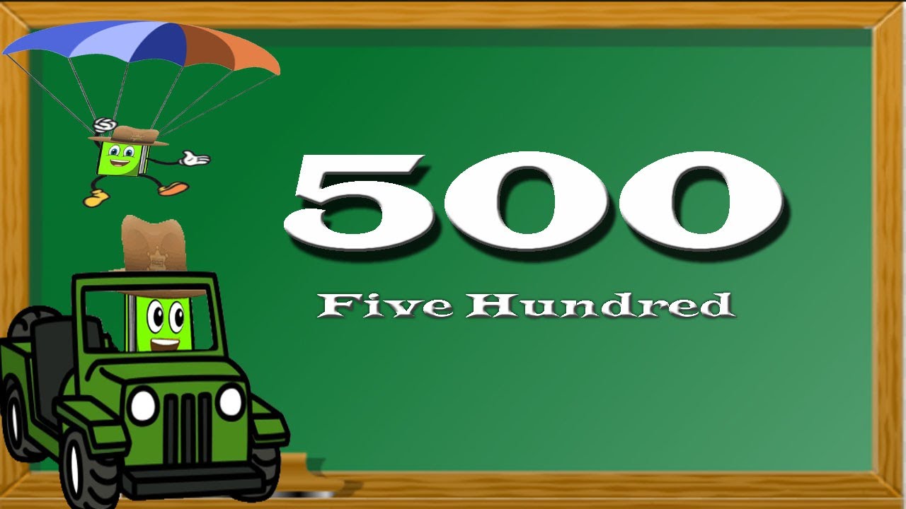 Learning to count from 1 to 500 - YouTube
