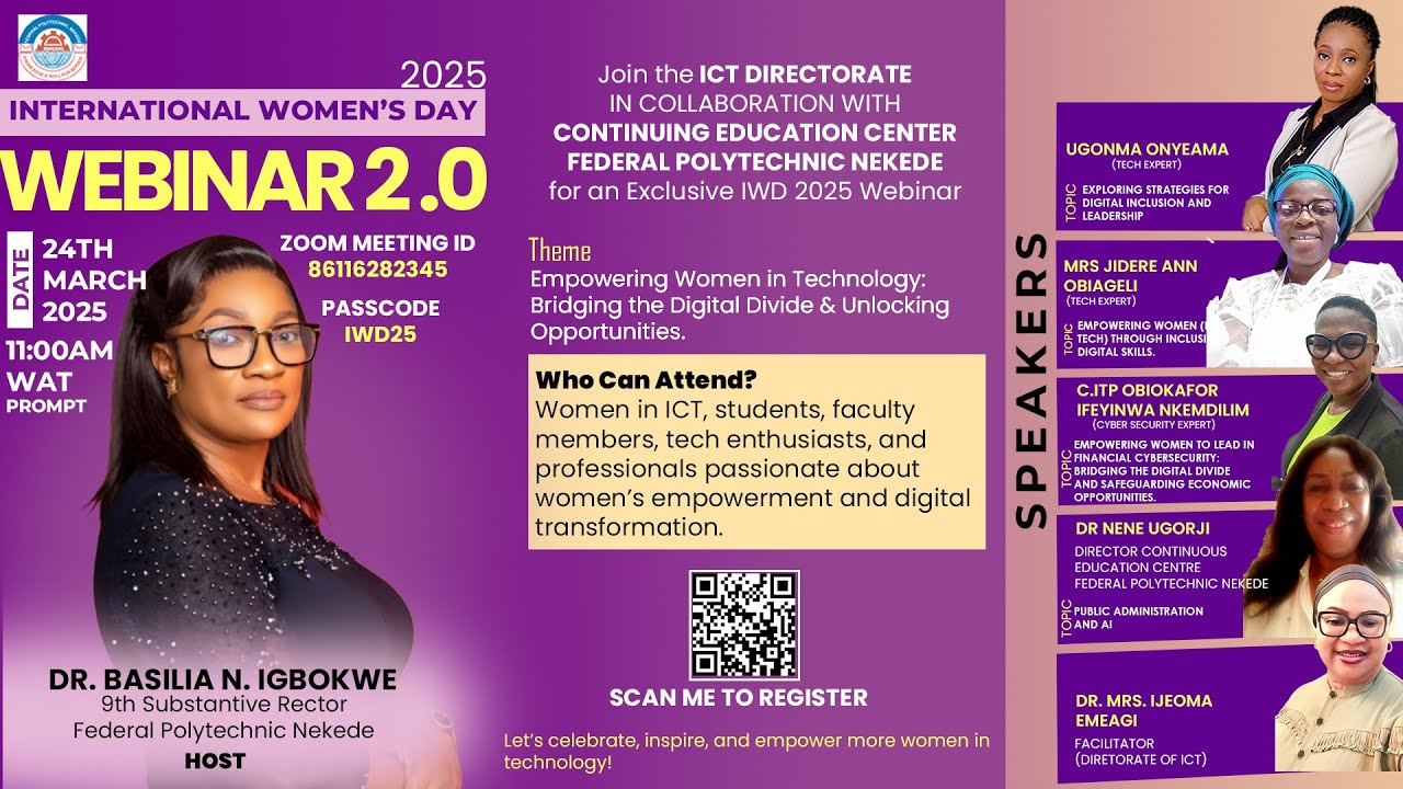 IWD WEBINAR: Empowering Women in Technology - Bridging the Digital Divide & Unlocking ...