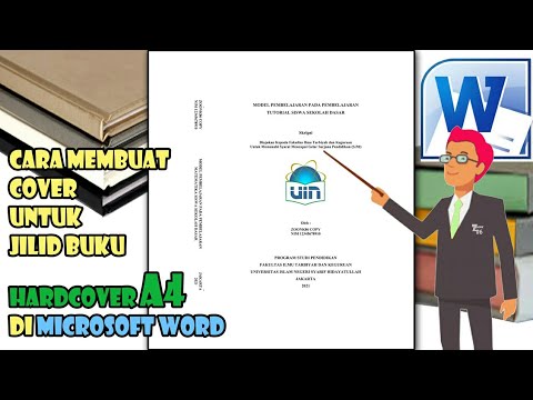 Cara membuat sampul Hard cover A4 Microsoft Word - YouTube