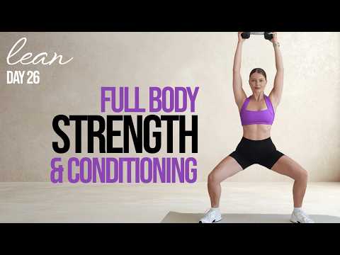 30 MIN FULL BODY STRENGTH & CONDITIONING WORKOUT WITH DUMBBELLS