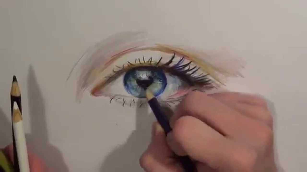 Freehand Drawing of an Eye - YouTube