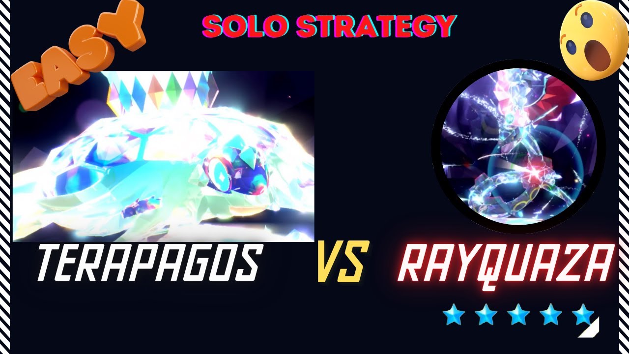 Solo: SHINY RAYQUAZA vs TERAPAGOS Showcase & Guide - YouTube