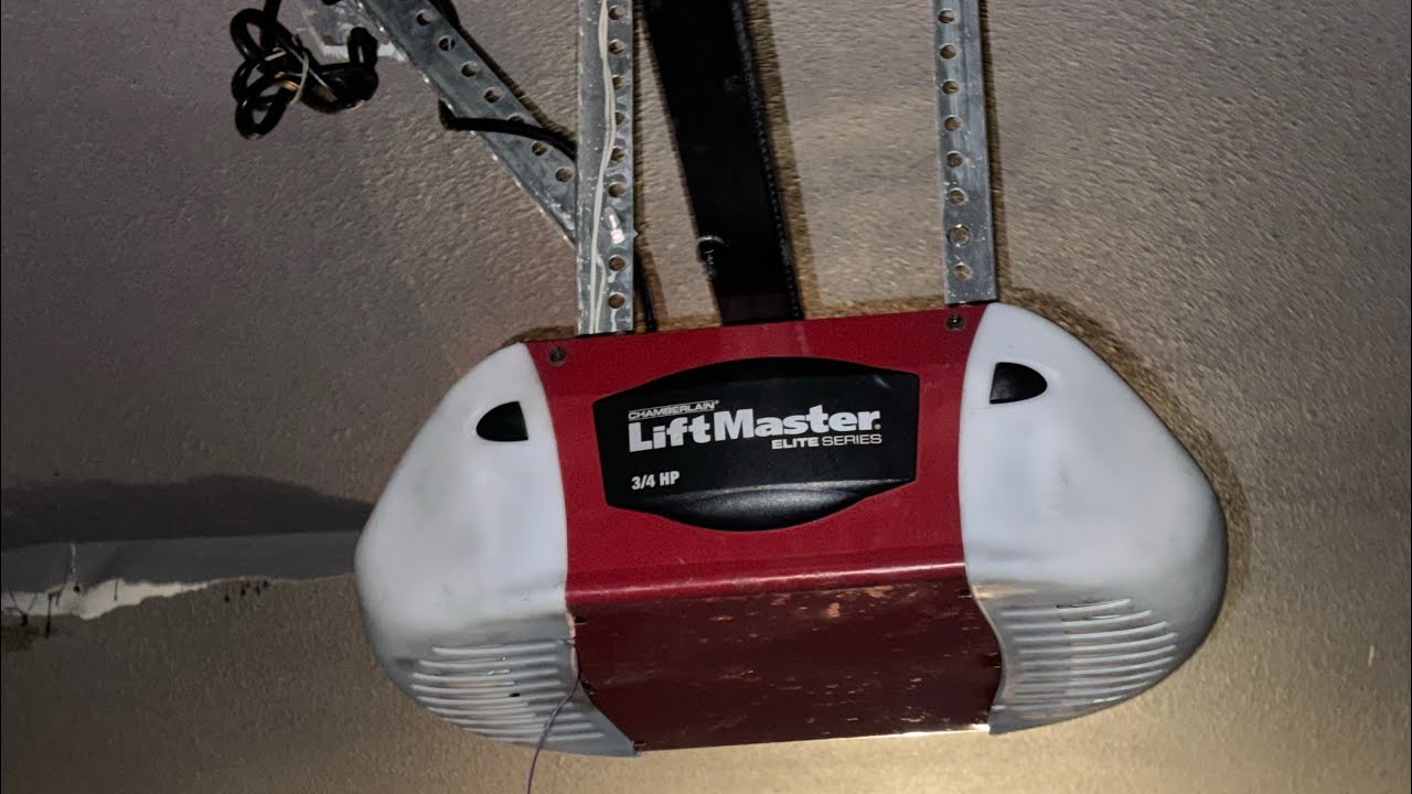 Liftmaster 3585P On My Door - YouTube