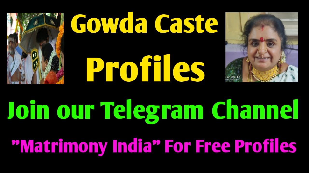 Gowda Caste Profiles Brides & Bridegrooms| Join Telegram Channel ...