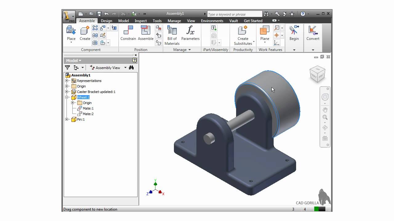 Autodesk Inventor Tutorial - Contact Sets - YouTube