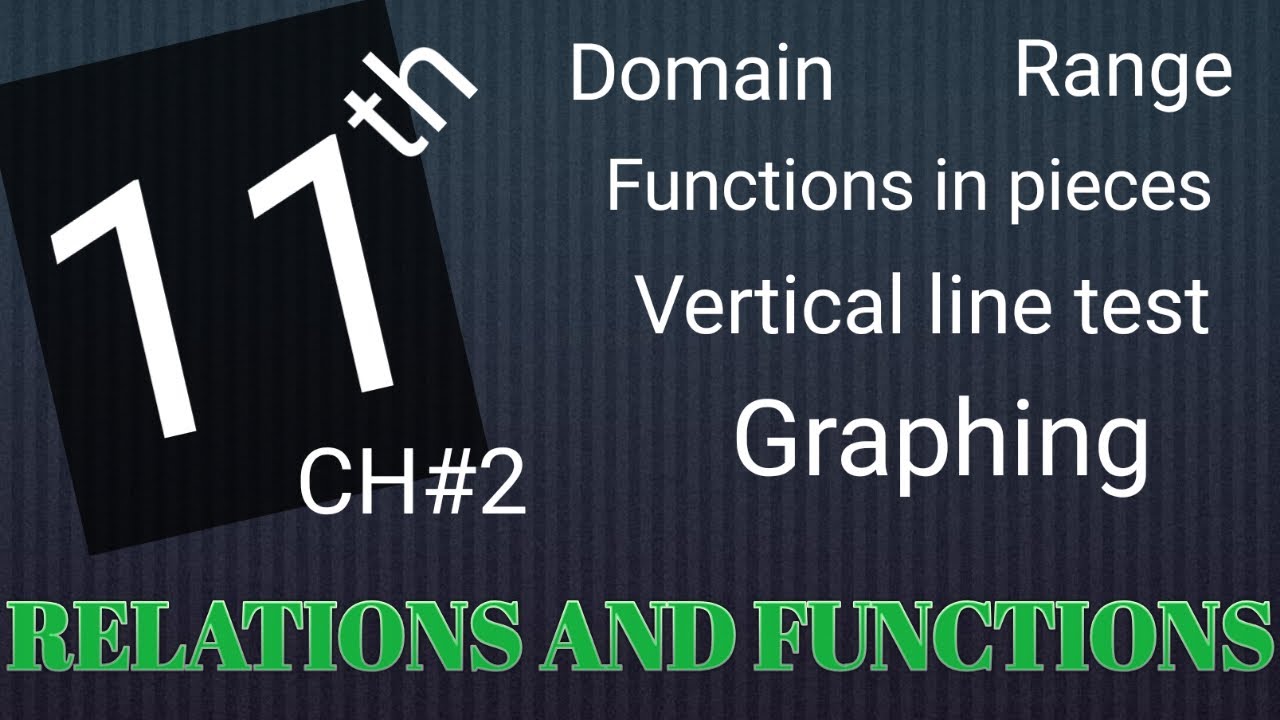 Class 11 | Maths | Relations and functions | - YouTube