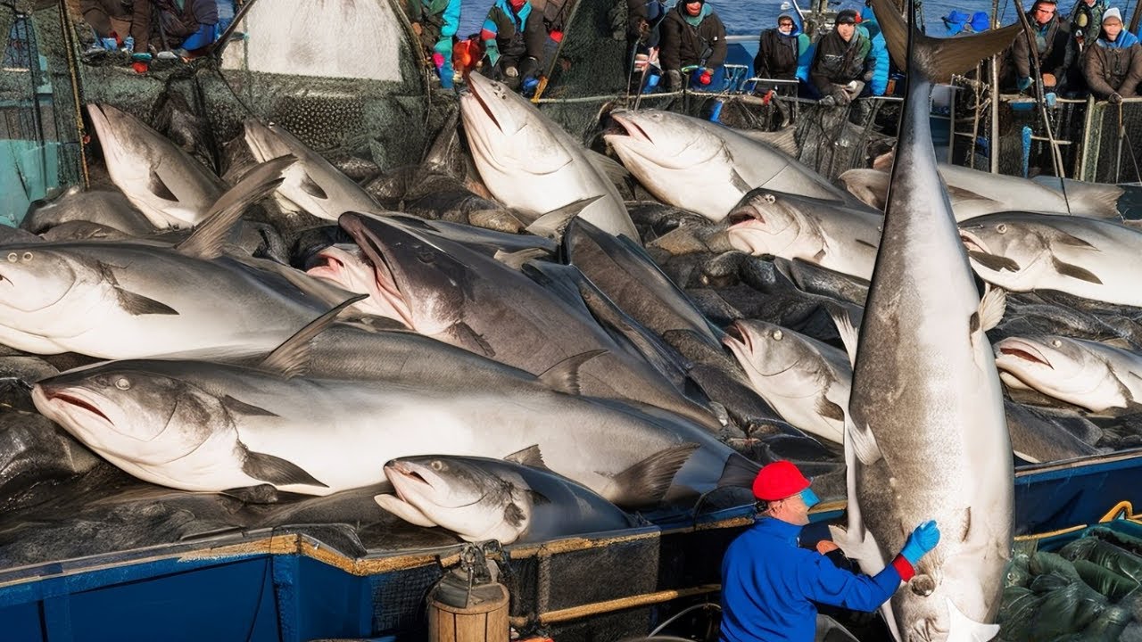 Millions of Fish & Shrimp Caught with Giant Trawl Nets – Massive Trawl ...