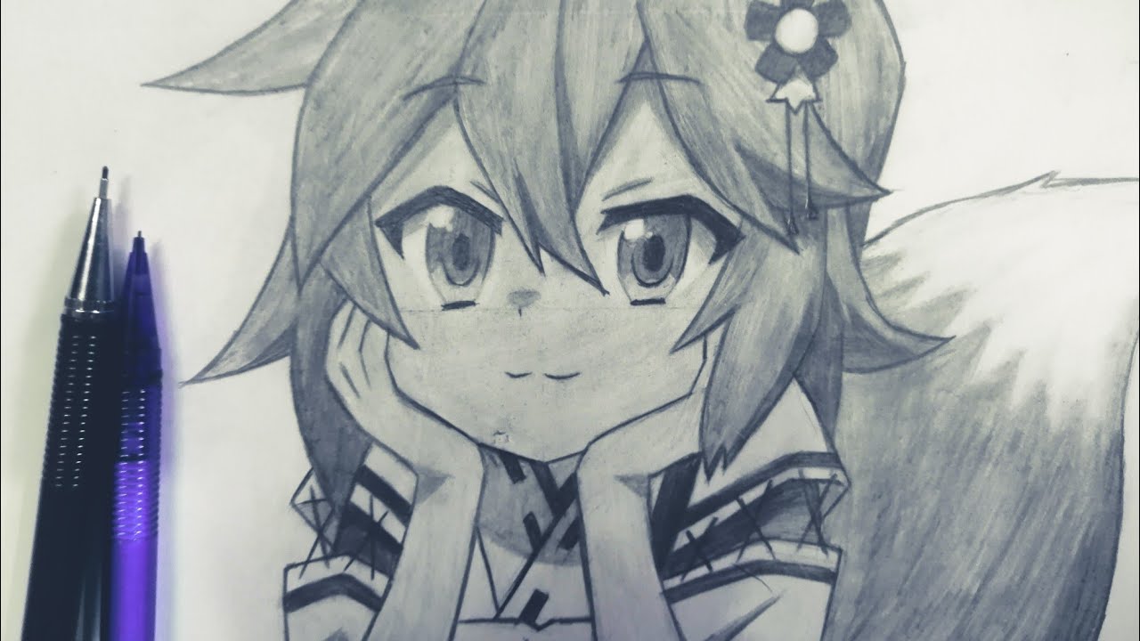How To Draw Senko San From Sewayaki Kitsune No Senko -San - YouTube