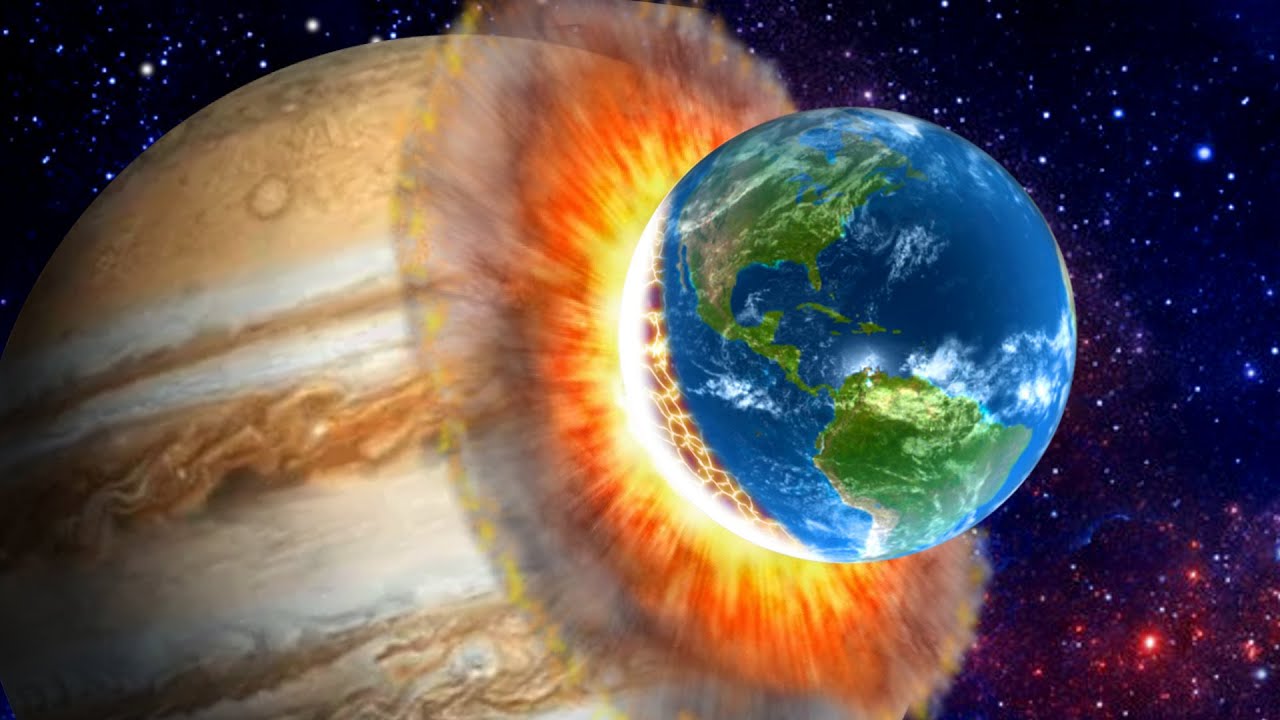 What If Earth Struck The Biggest Planets? - Solar Smash - YouTube