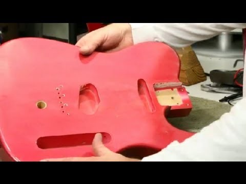 How to Relic a Guitar Body : Guitar Building & Repair - YouTube