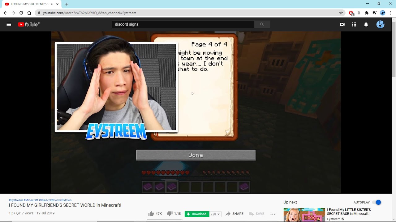 eystream fails to keep a secret then admits to it. lmao (funny yt clips ...