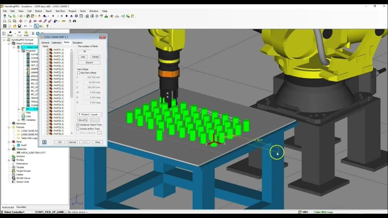 Fanuc Roboguide Basic Robot Programming and Simulation - YouTube