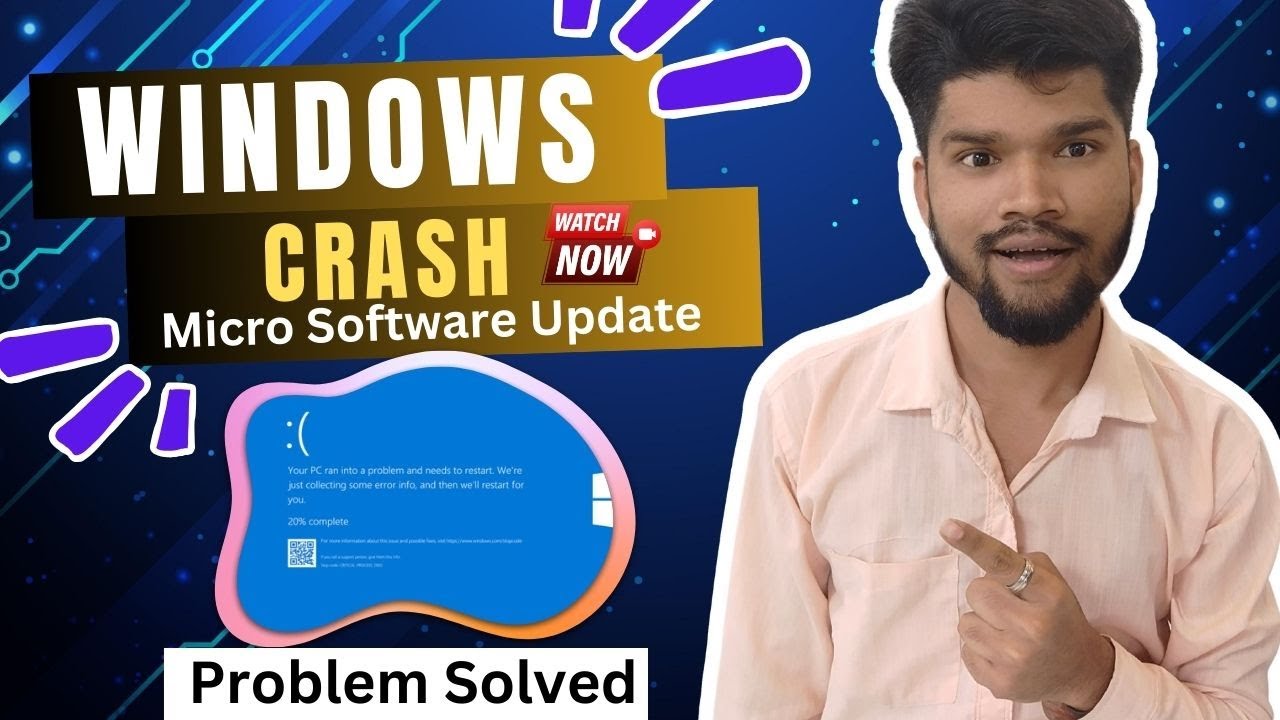 Windows Crash Blue Screen | Tech Update 2024 | विंडोज क्रैश ब्लू ...