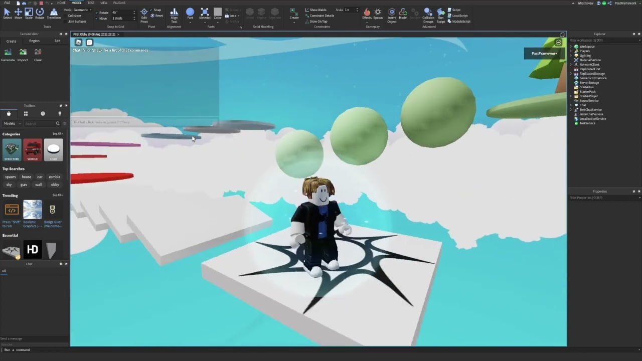 First Roblox Game - YouTube