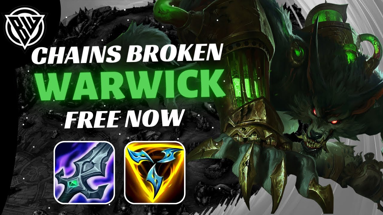 MONSTER FREE | JUNGLE WARWICK GAMEPLAY | WILD RIFT | SEASON 9 | BUILD ...