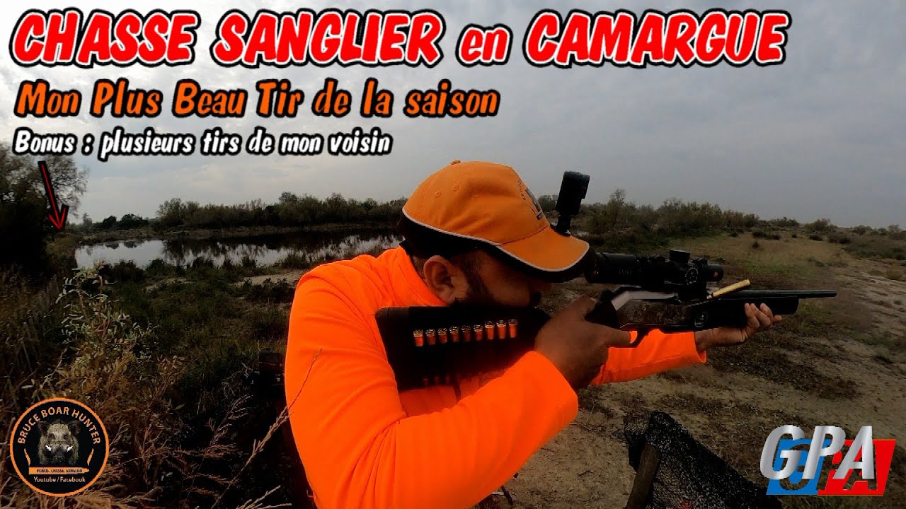 CHASSE SANGLER : Battue en Camargue , mon plus beau tir de la saison ...