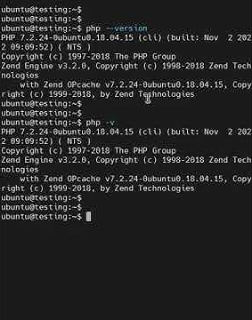 How to check PHP version in Ubuntu? - YouTube
