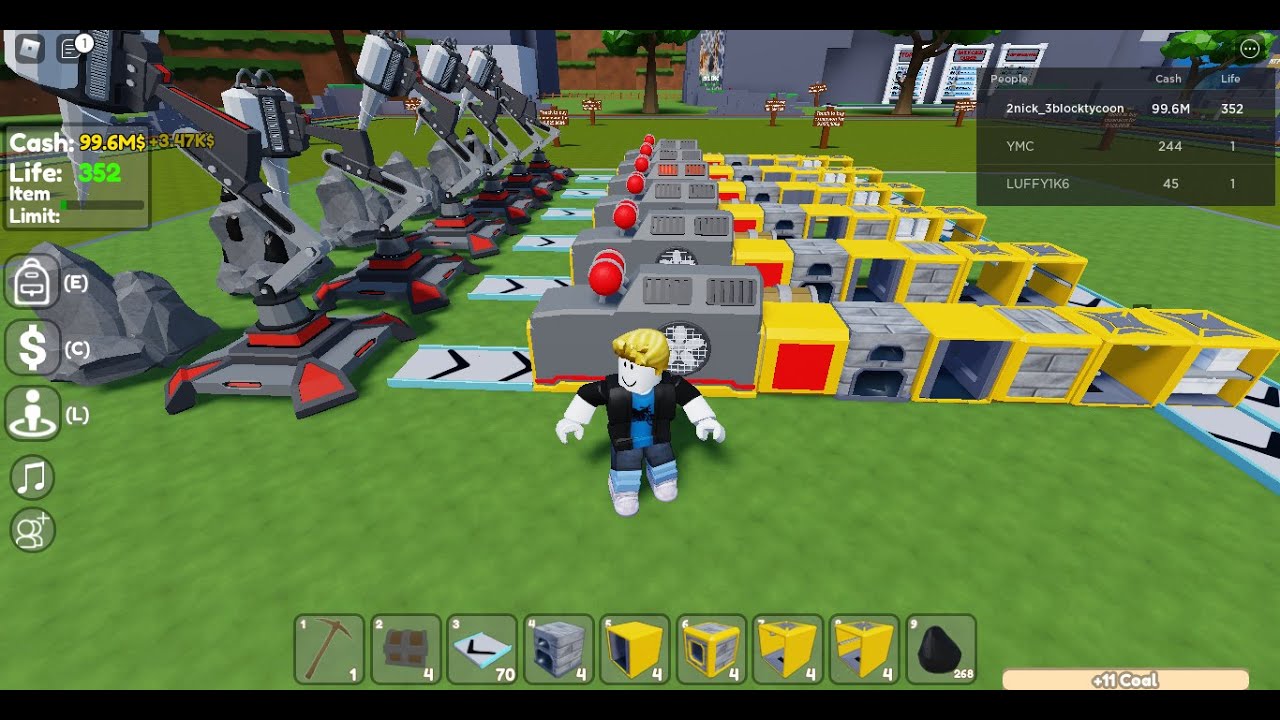 How To Make Auto Farm Marble Brick Slab By Coal Drill? in Roblox ...