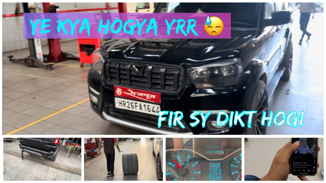 scorpio-brake-shoe-ki-vja-sy-aaj-dikt-ho-jate-accident-hojya-or-dpf-fir