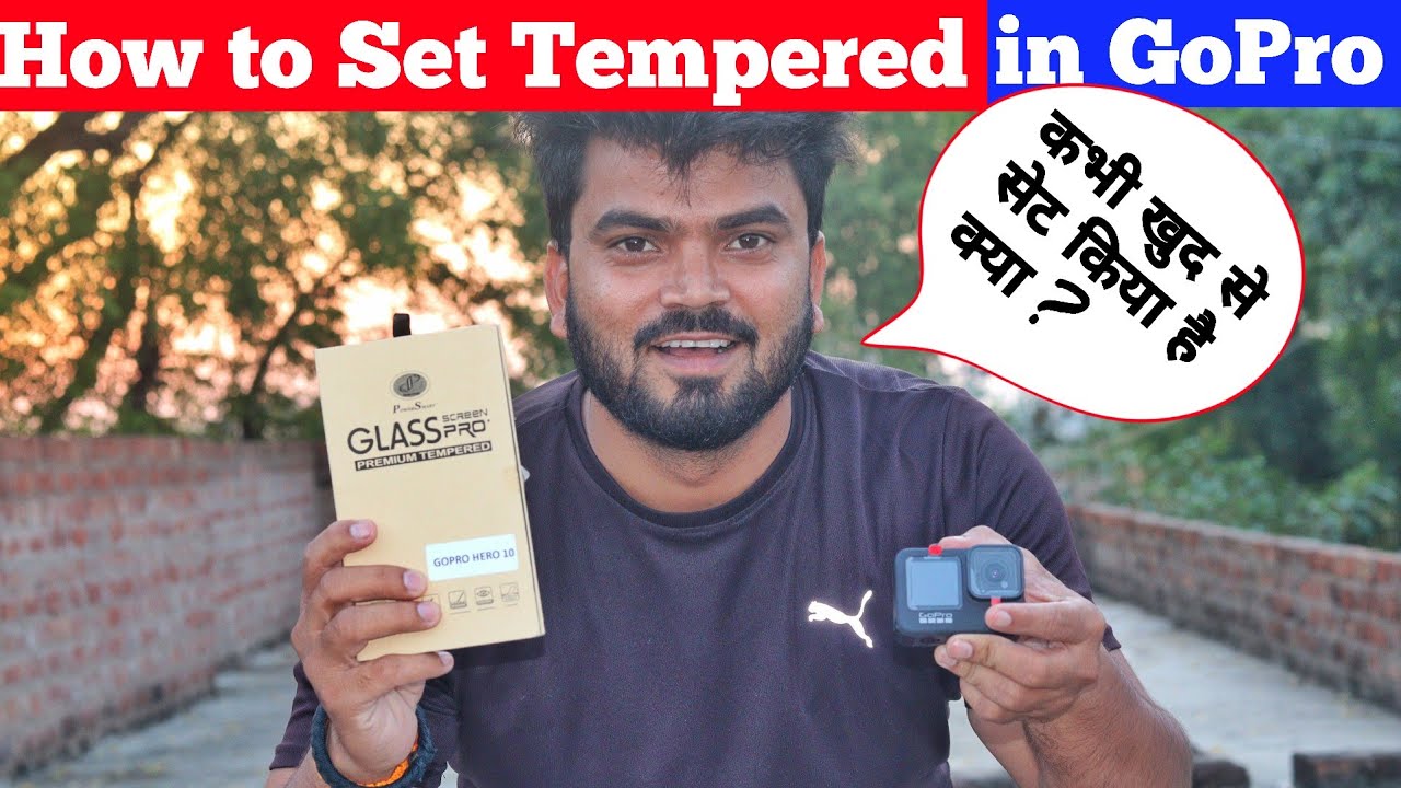 How to set Tempered in Go Pro - YouTube