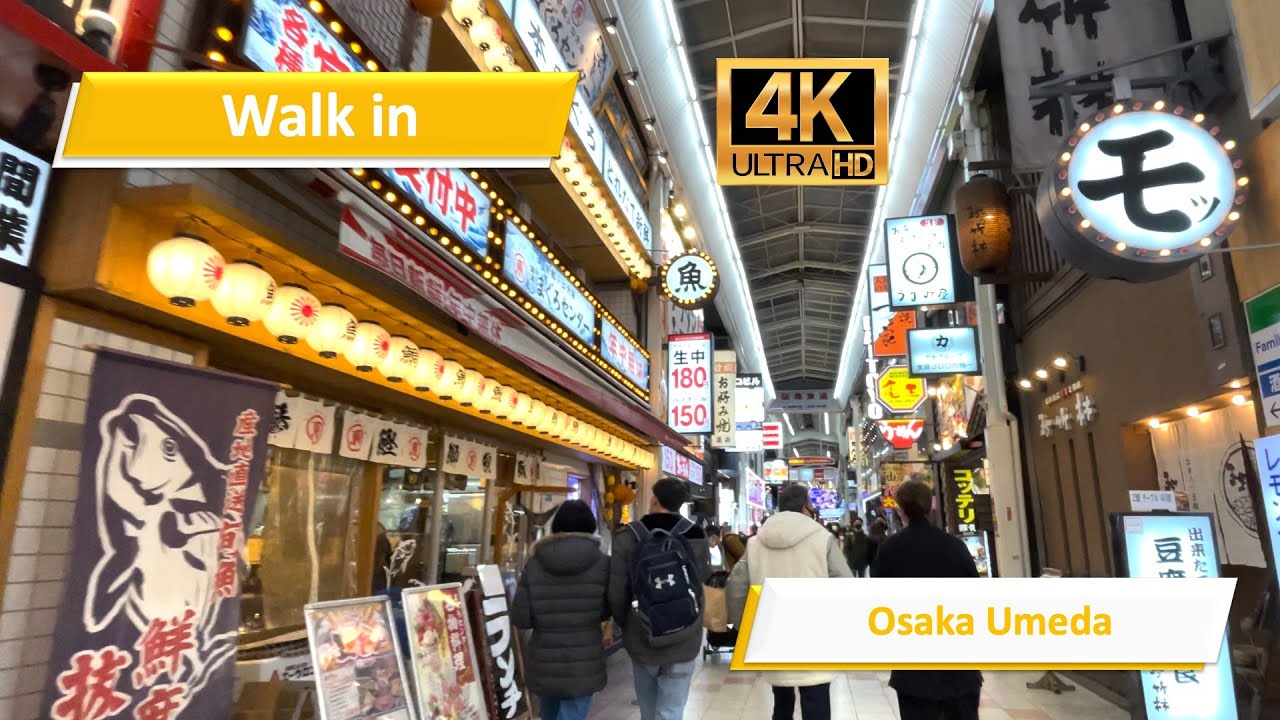 Discover Osaka Umeda Japan in a stunning 4K Walking Tour. - YouTube