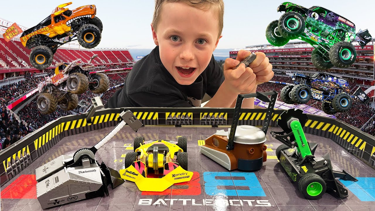 Monster Jam & Hot Wheels Monster Trucks - Battle Bots EPIC Tournament ...