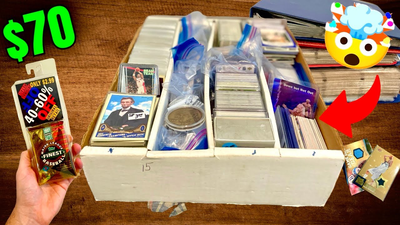 I BOUGHT SPORTS CARDS COLLECTION FROM GOODWILL…WORTH IT?! - YouTube