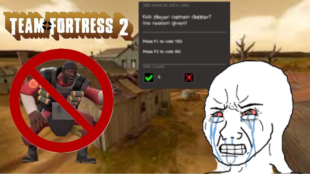 R.cist tf2 players kick me for playing as demo man - YouTube
