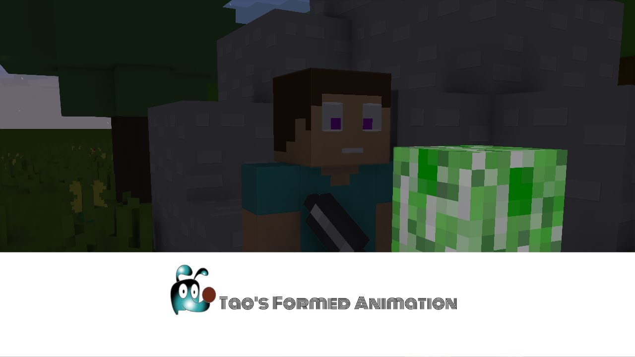 The Creeper exploded at me minecraft animation - YouTube