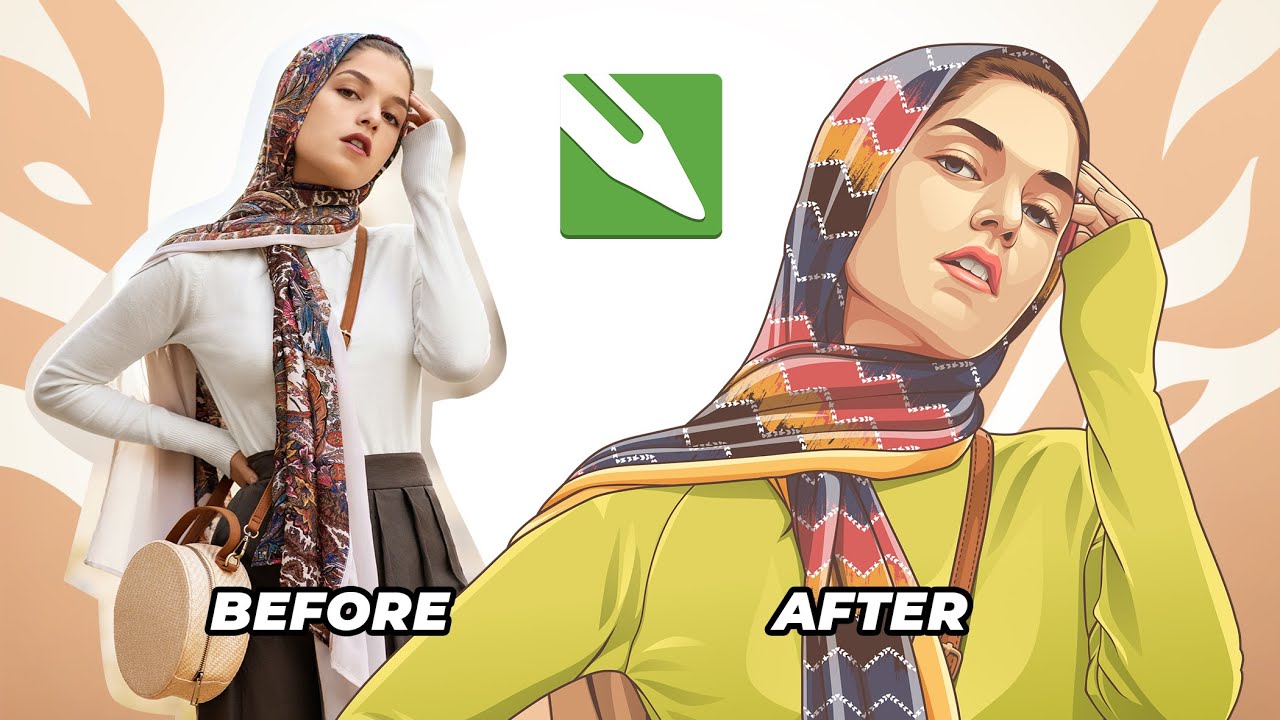 Proses Pembuatan Vector Wanita Hijab | CorelDRAW X7 - YouTube