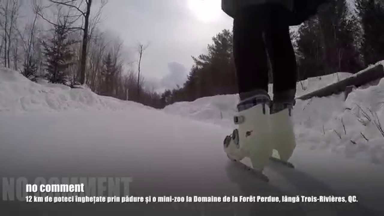 Ice Skating in the forest - YouTube