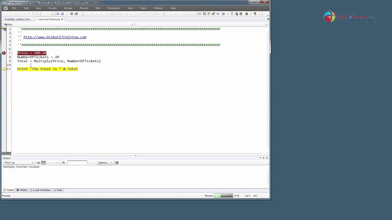 UFT 12.01 | QTP | Debugging Techniques in UFT - YouTube