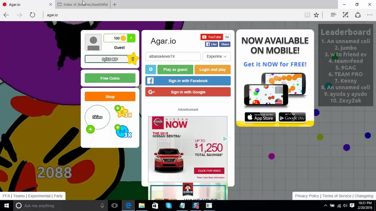 How to Create An Agar.io Server [Easy] - YouTube