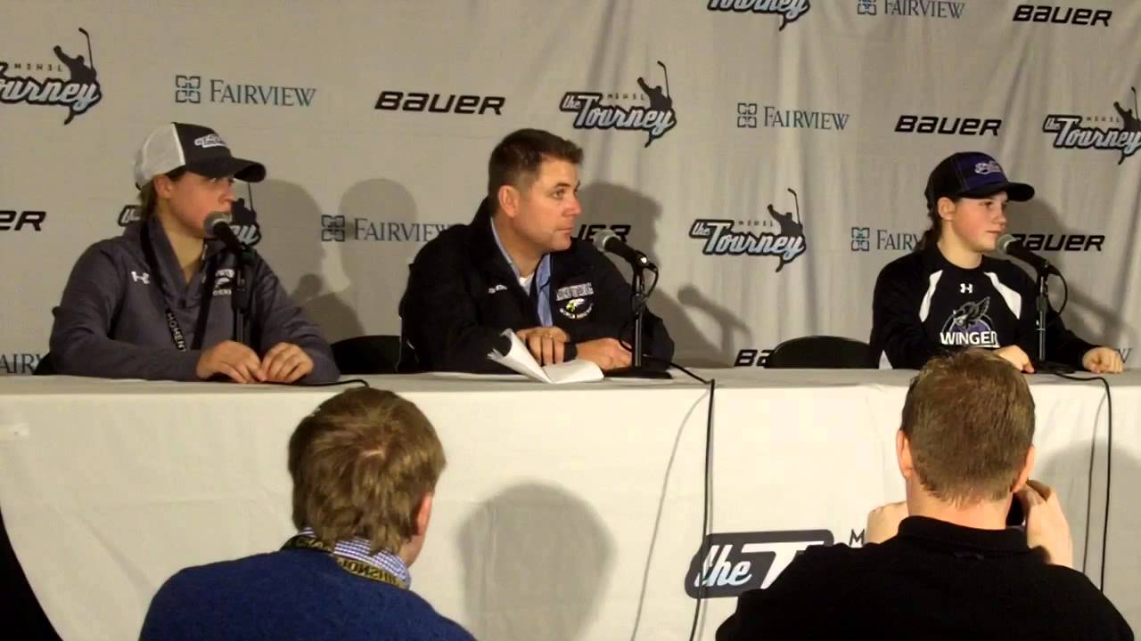 Red Wing Wingers Press Conference after 2013 State Hockey Semifinals ...