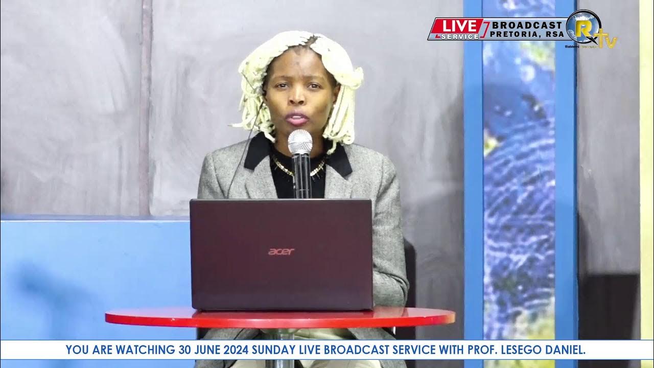 30 JUNE 2024 SUNDAY LIVE BROADCAST SERVICE WITH PROF. LESEGO DANIEL AND SONS PART 1 - YouTube