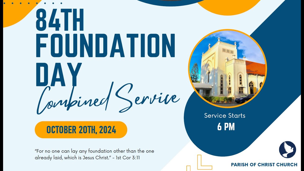 LIVE | 84TH FOUNDATION DAY Combined Service | 20 Oct 2024 | 6.00pm ...