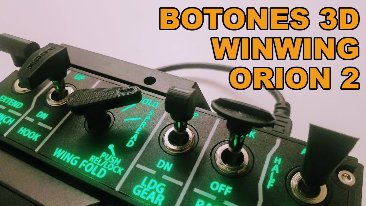 Botones 3D para Throttle Wingwing Orion 2 - YouTube