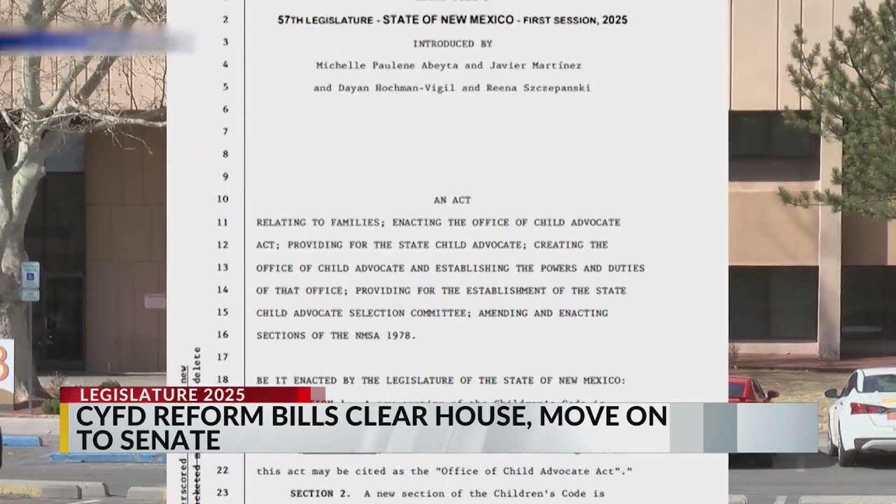 CYFD reform bills clear House, move on to Senate in New Mexico - YouTube