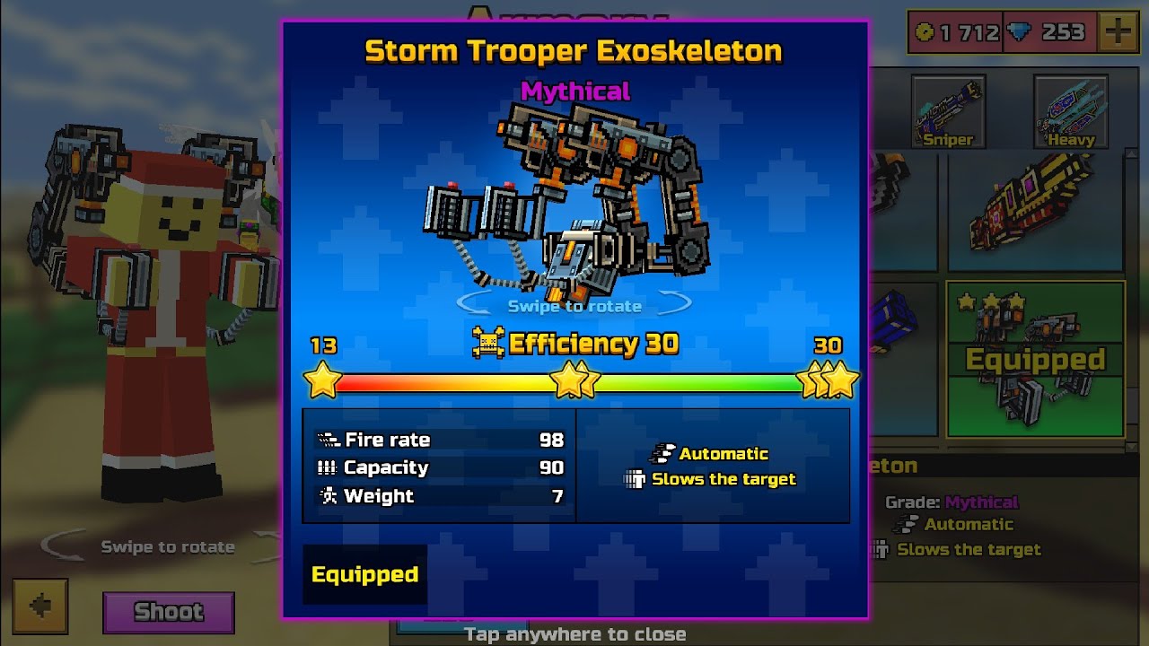 Pixel Gun 3D Storm Tropper Exoskeleton! NEW UPDATE!! - YouTube