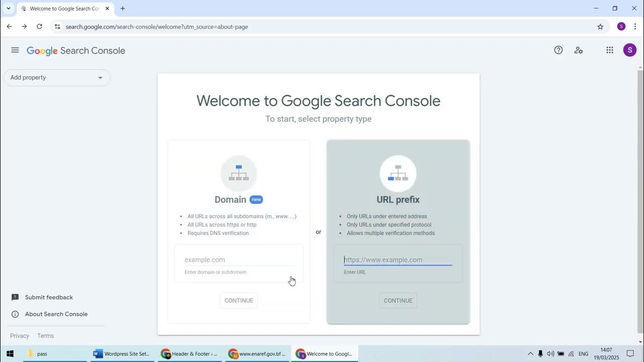 016 Add Website to Google Search Console aka Webmaster Tools - YouTube