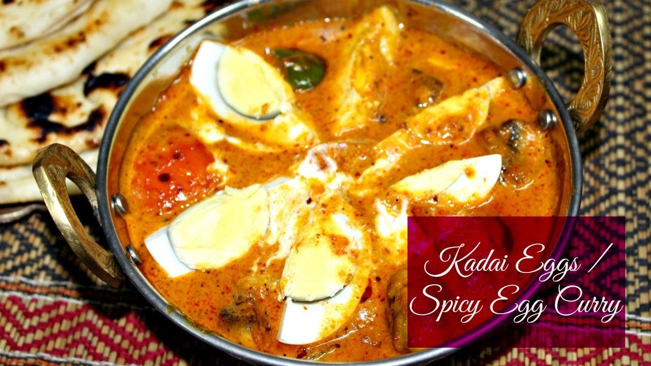 How To Make Kadai Eggs | Indian Egg Masala | Spicy Egg Curry Recipe ...