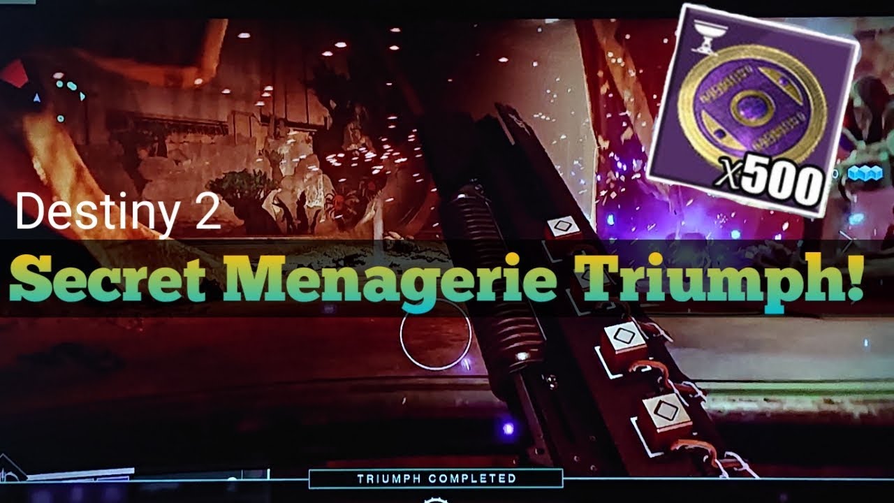 Destiny 2 - How to complete Secret Menagerie Triumph! - YouTube