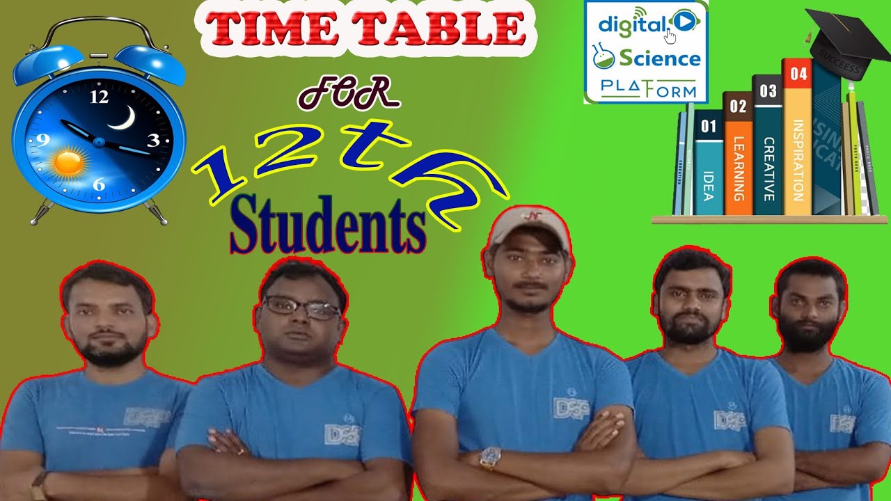 Time Table for 12th Students by #Digital Science Platform# - YouTube
