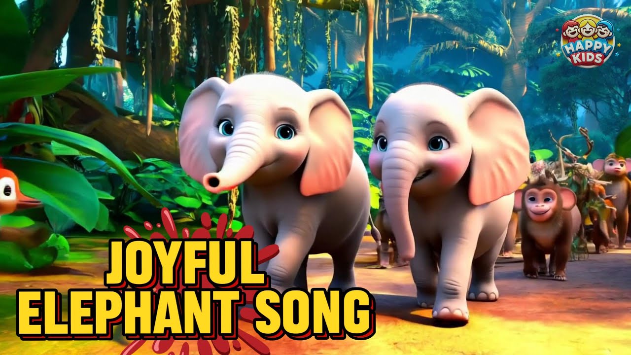 [01] Joyful Elephant Song for Kids 🐘 | Fun Jungle Adventure & Learning ...