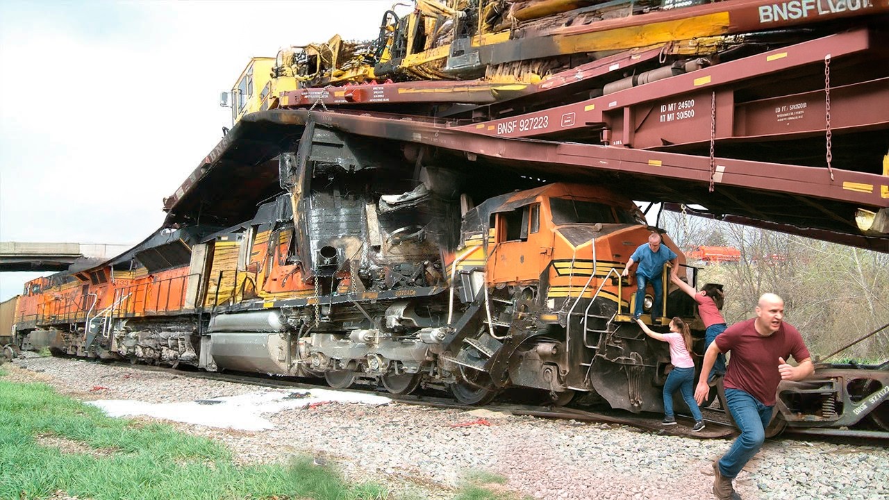 Biggest Train Collisions and Mistakes Caught on Camera - YouTube