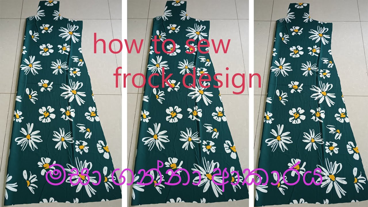 how to sew normal frock design/ - YouTube