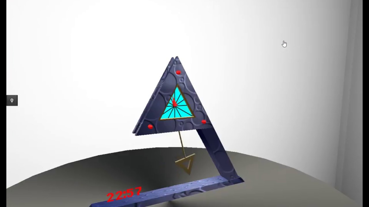 Triangle Pendulum Clock - YouTube