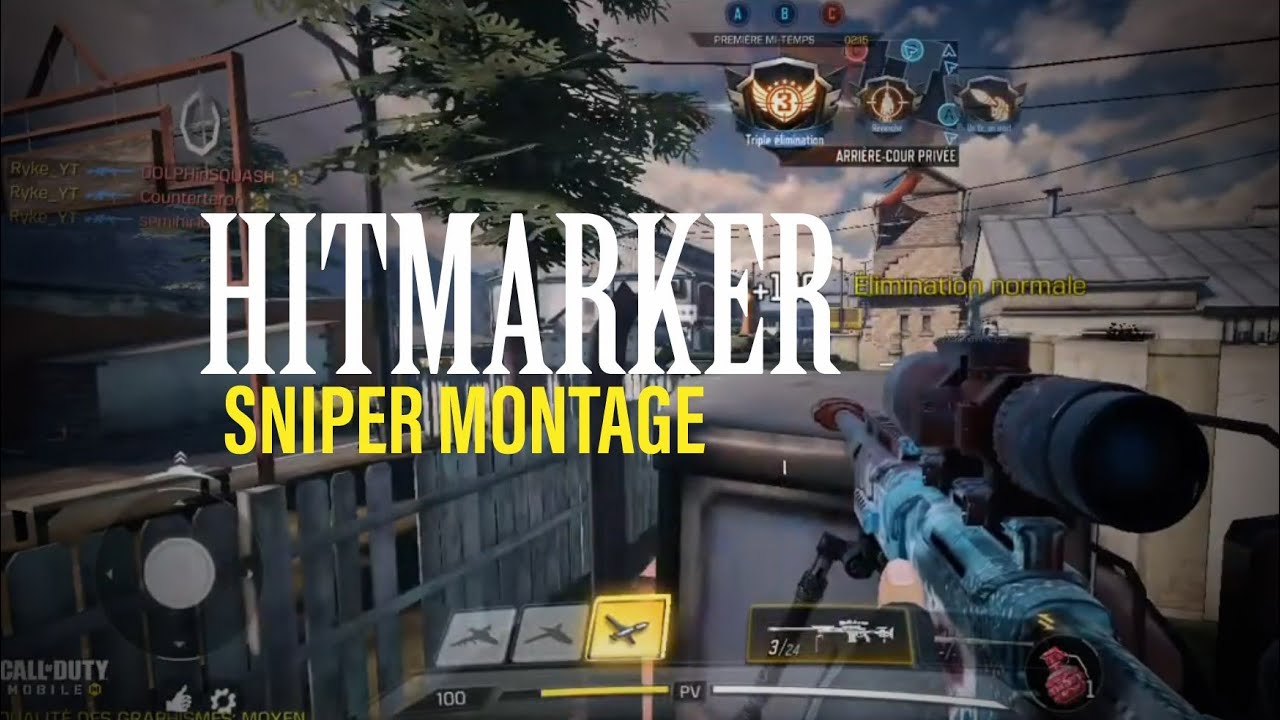"HITMARKER" SNIPER MONTAGE || COD MOBILE || Ryke - YouTube