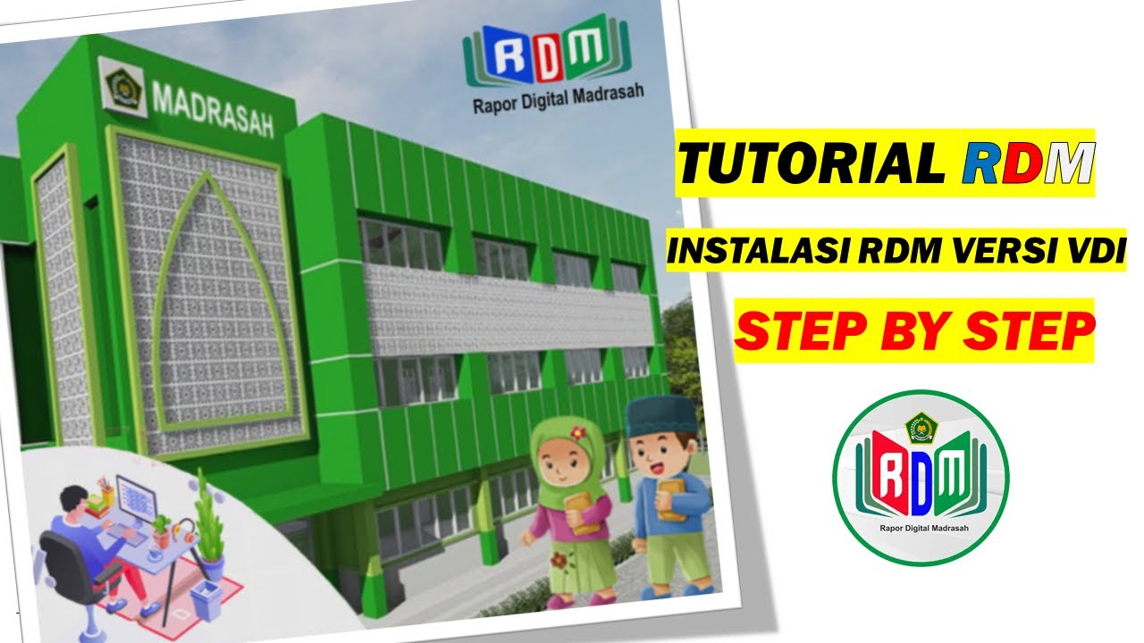 Tutorial RDM - Cara Menginstall Rapor Digital Madrasah Versi VDI - YouTube