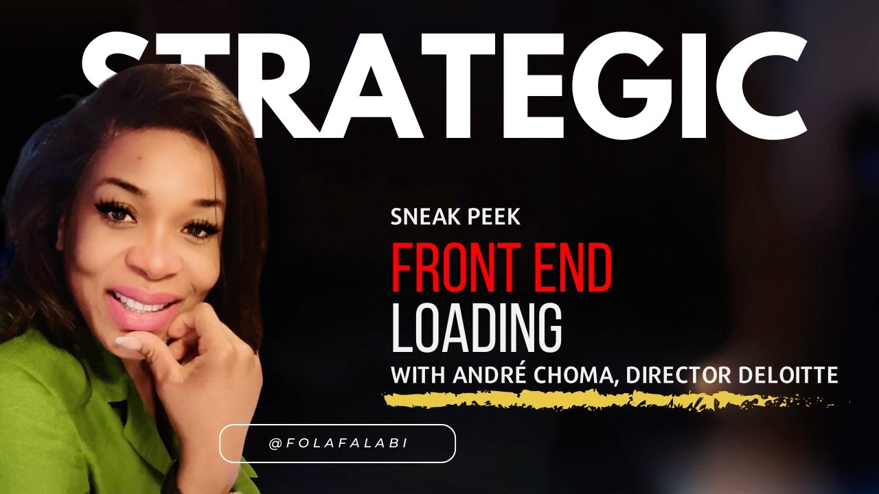 Sneak Peek - Front End Loading With André Choma, Director Deloitte - YouTube